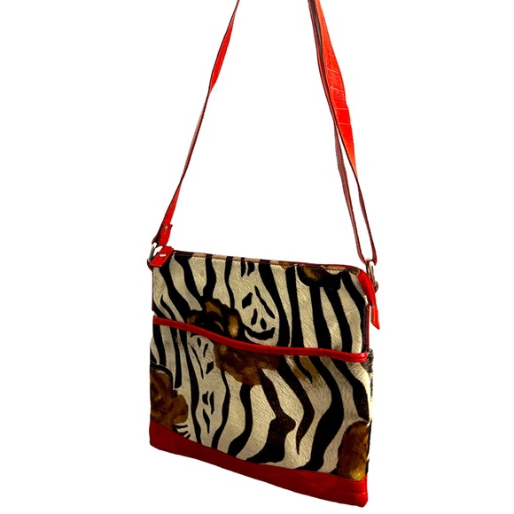ceoni piero | Bags | Ceoni Piero Zebra Floral Print Bag | Poshmark